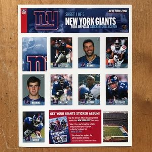 Players Inc | Toys | 204 Ny Jets Giants Sticker Collection | Poshmark